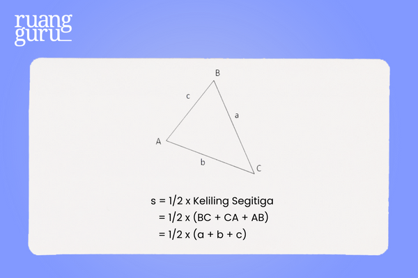 Rumus dan Cara Menghitung Keliling & Luas Segitiga